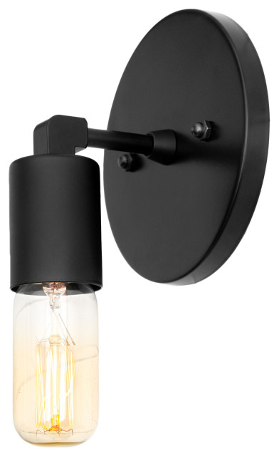 Industrial Minimalist Edison Bulb Wall Sconce - Transitional - Wall ...