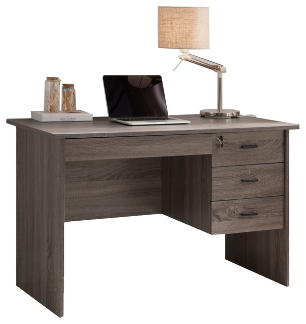 Smart Home Lockable Writing Computer Desk Series - Transitional - Desks ...