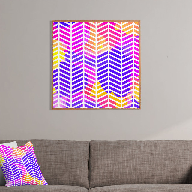 Deny Designs Rebecca Allen Purple Bliss Framed Wall Art, 30x30x1 ...