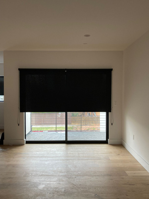 Dark Roller Shades For Sliding Glass Doors & Window Walls - Traditional ...