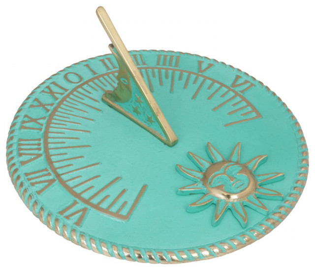 Solid Brass Garden Sundial - Contemporary - Sundials - by Renovators ...