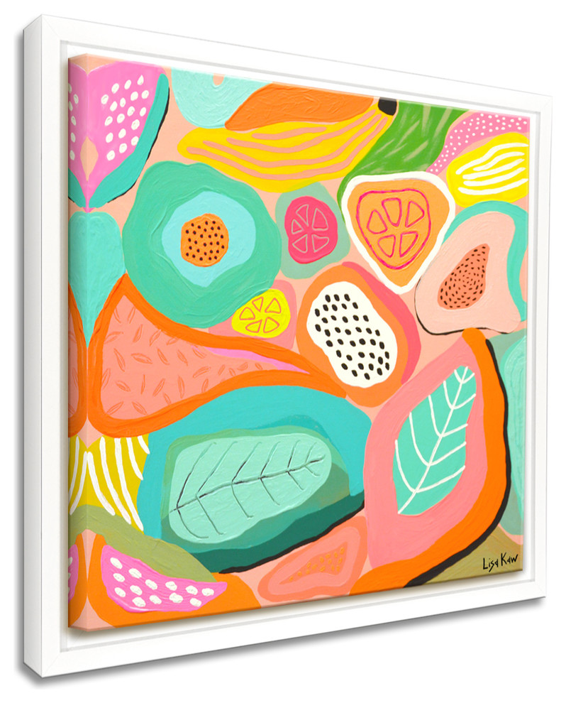 Fruit of Fiesta Framed Canvas Tropical Wall Art, 30"x30" - Tropical ...