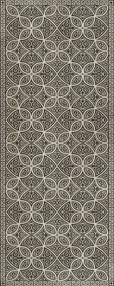 Pattern 25 Andreas 36x90 Vintage Vinyl Floorcloth - Contemporary ...