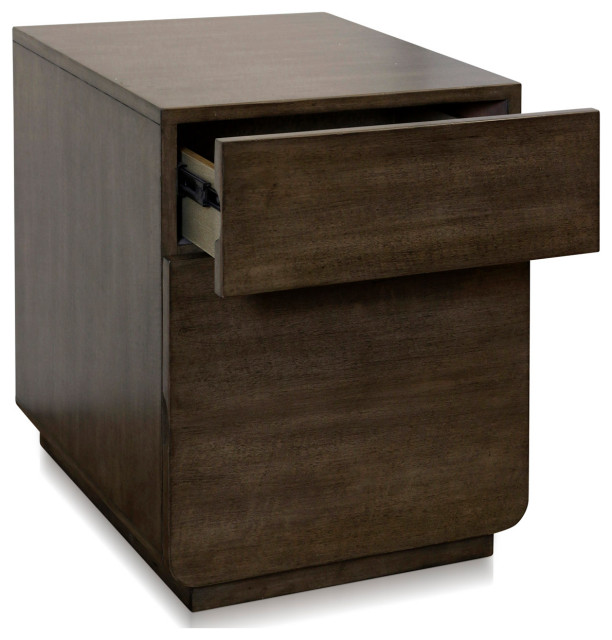 Masters Office Storage, Dark Brown - Transitional - Office Carts And ...