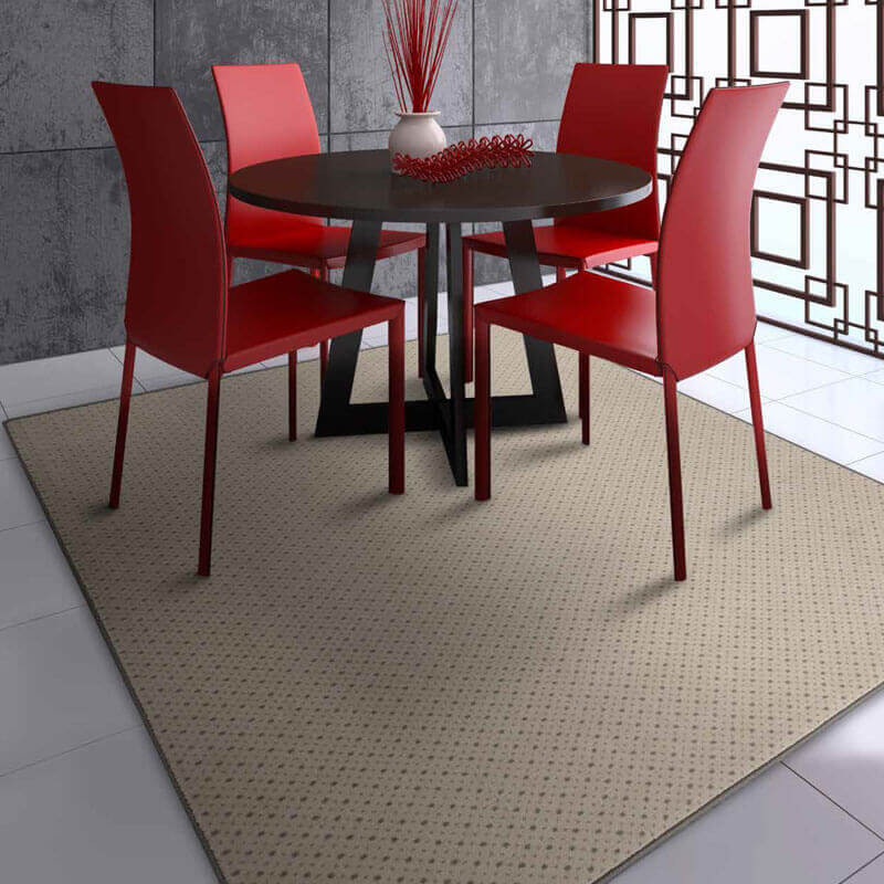 Dot Design 3/8" Thick Indoor Area Rug Carpet, Key Pointe, 9x11 ...