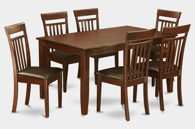 Duca-Mah Kitchen Table Set, 7 Pieces - Transitional - Dining Sets - by ...