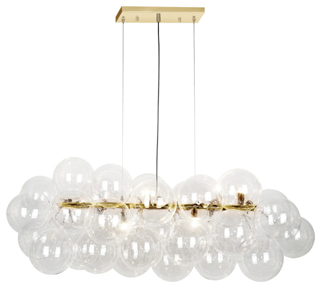 10 Light Contemporary Halogen Horizontal Pendant - Contemporary ...