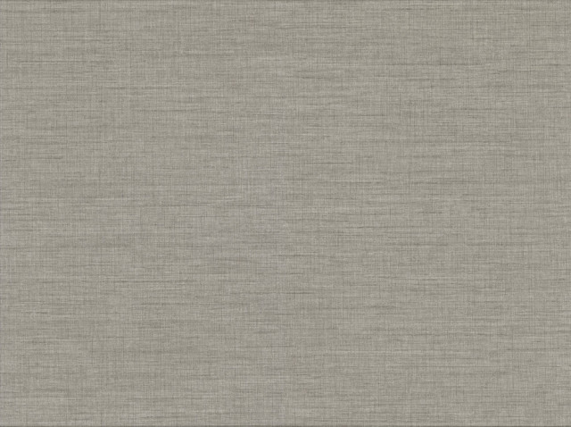Essence Grey Linen Texture Wallpaper - Contemporary - Wallpaper - by ...