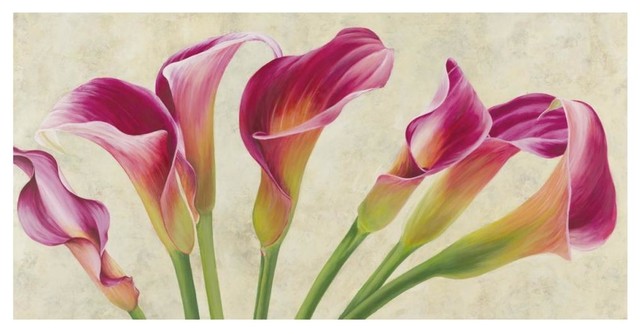 "Calla Parade" Digital Paper Print by Luca Villa, 26"x14", 38"x74 ...