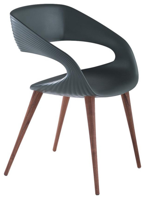 Shape Dining Chair with wood legs - Midcentury - Dining Chairs - by ...