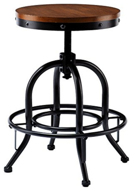 Industrial Adjustable Stool - Industrial - Bar Stools And Counter ...