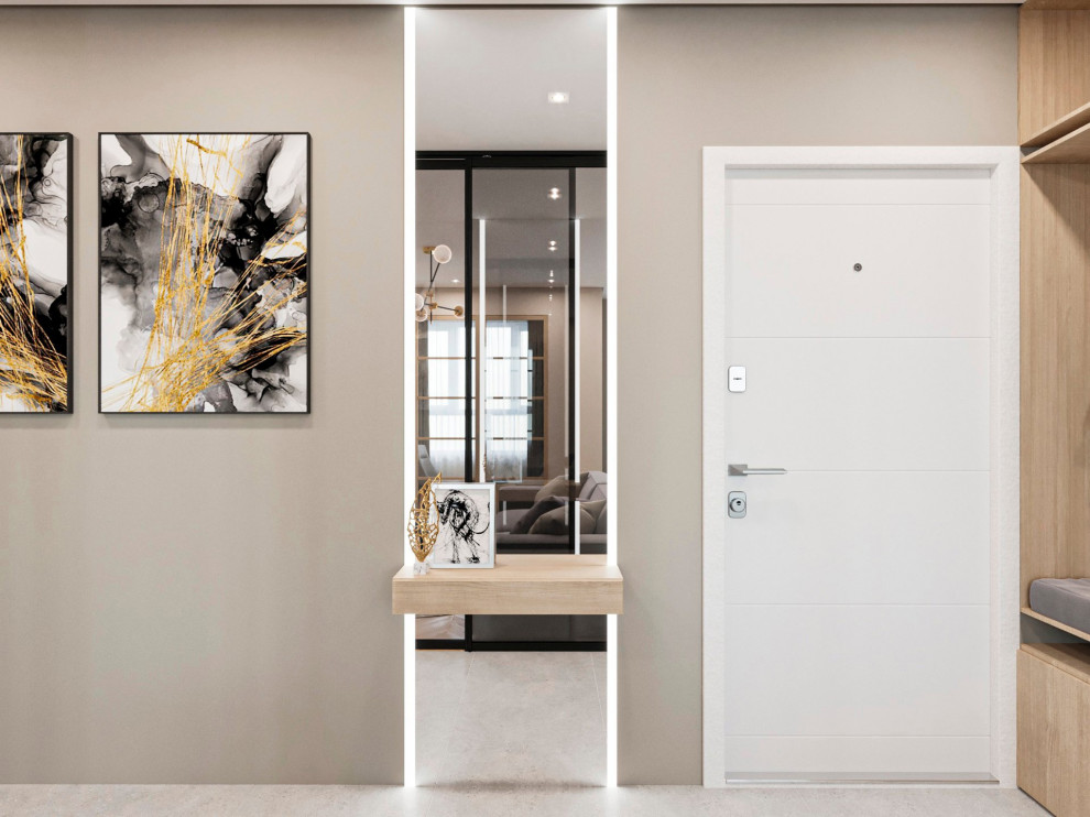 Modern 2-bedroom Apartment Design Project - Modern - Entry - London ...