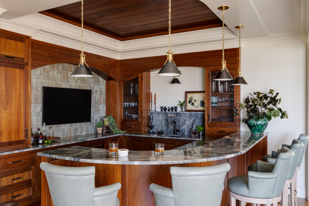 Rocky Pointe Bar - Beach Style - Home Bar - Portland Maine - by Betsy ...