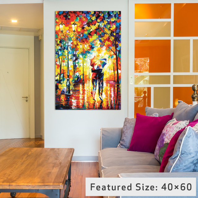 "Under One Umbrella Gallery" by Leonid Afremov, 12x8x0.75", 40" x 26" x 1.5" - Contemporary ...