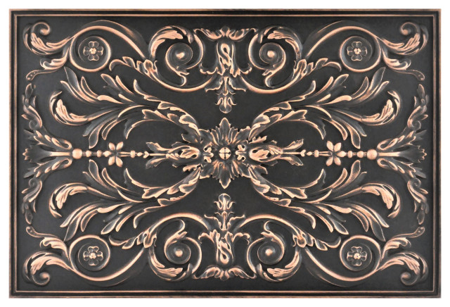 Viola Oil Rubbed Bronze Matte Finish 12"x 18" Hand Made Metal Mural ...