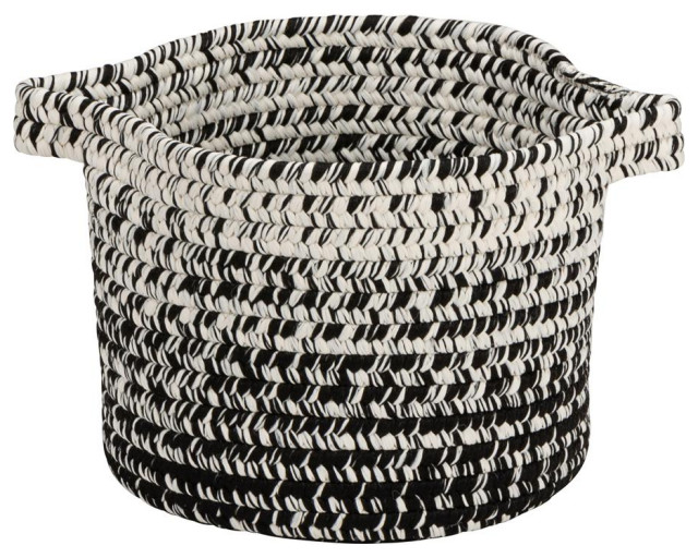 Monet Ombre Basket, Black/White 14"x14"x15" - Contemporary - Baskets ...
