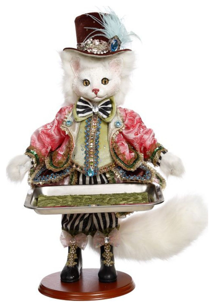 Mark Roberts 2022 Server Cat with Tray Figurine, 26.5" - Contemporary ...