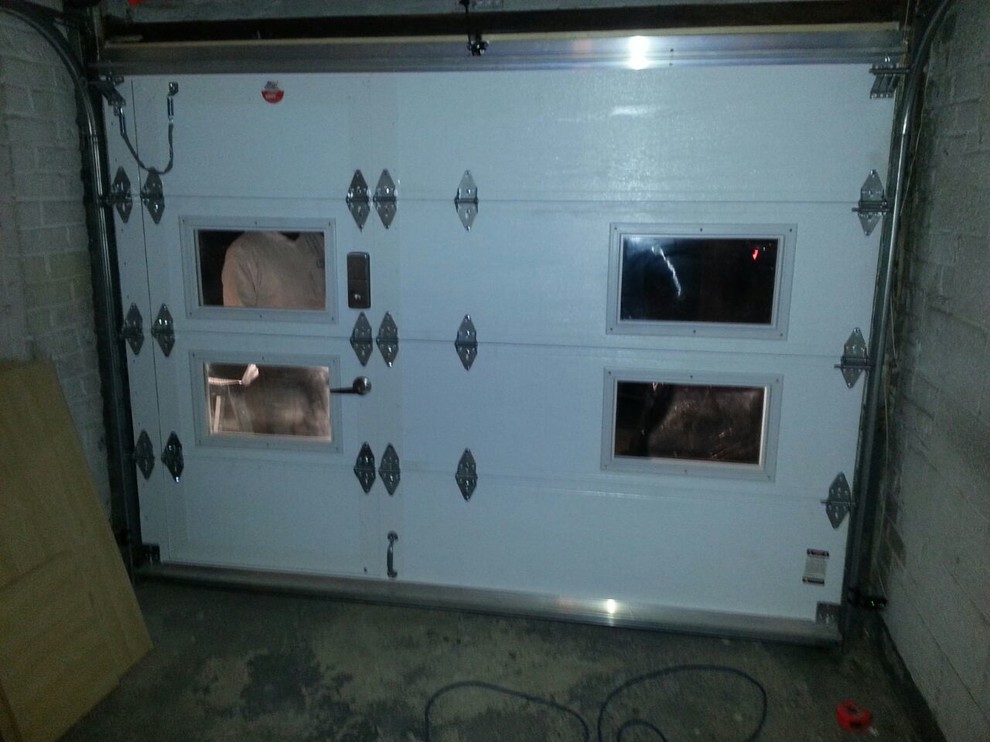 Custom Pass-Through Garage door with Windows. Brooklyn, NY ...