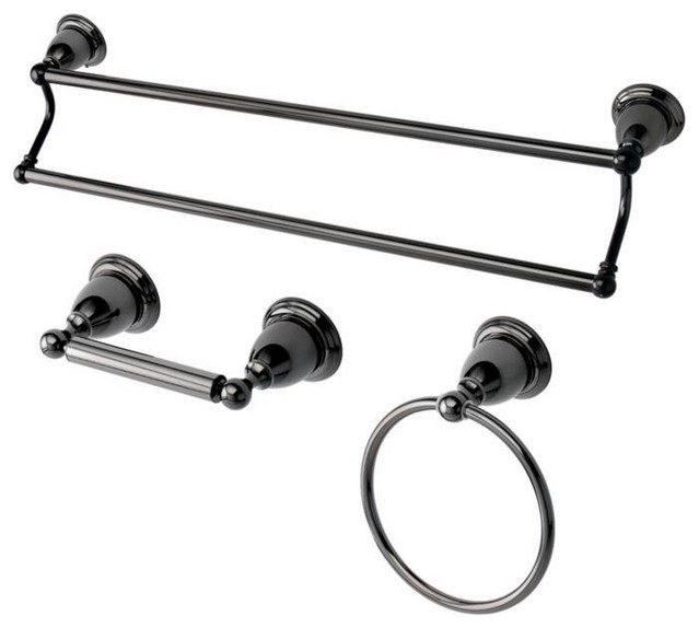 Kingston Brass Three Piece Bathroom Accessory Set Bak175348bk