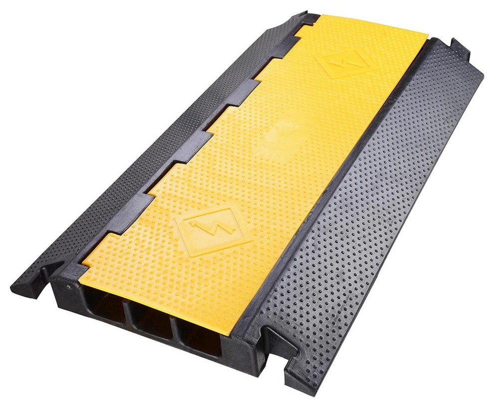 Rubber Electrical Wire Cover Ramp Guard Cable Cord Protector ...