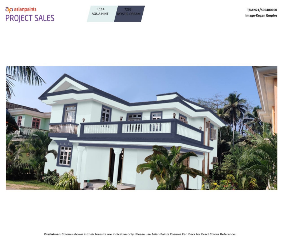 hi I want to paint the sterile of my house. I was thinking confetti 8