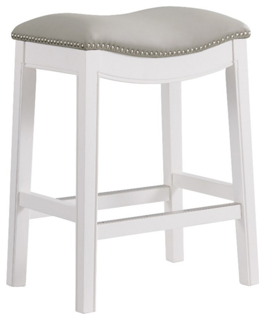 Alaterre Furniture Williston Counter Height Stool - White ...