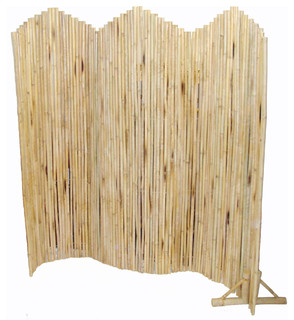 Flexible Bamboo Screen With Stand - Screens And Room Dividers - by ...