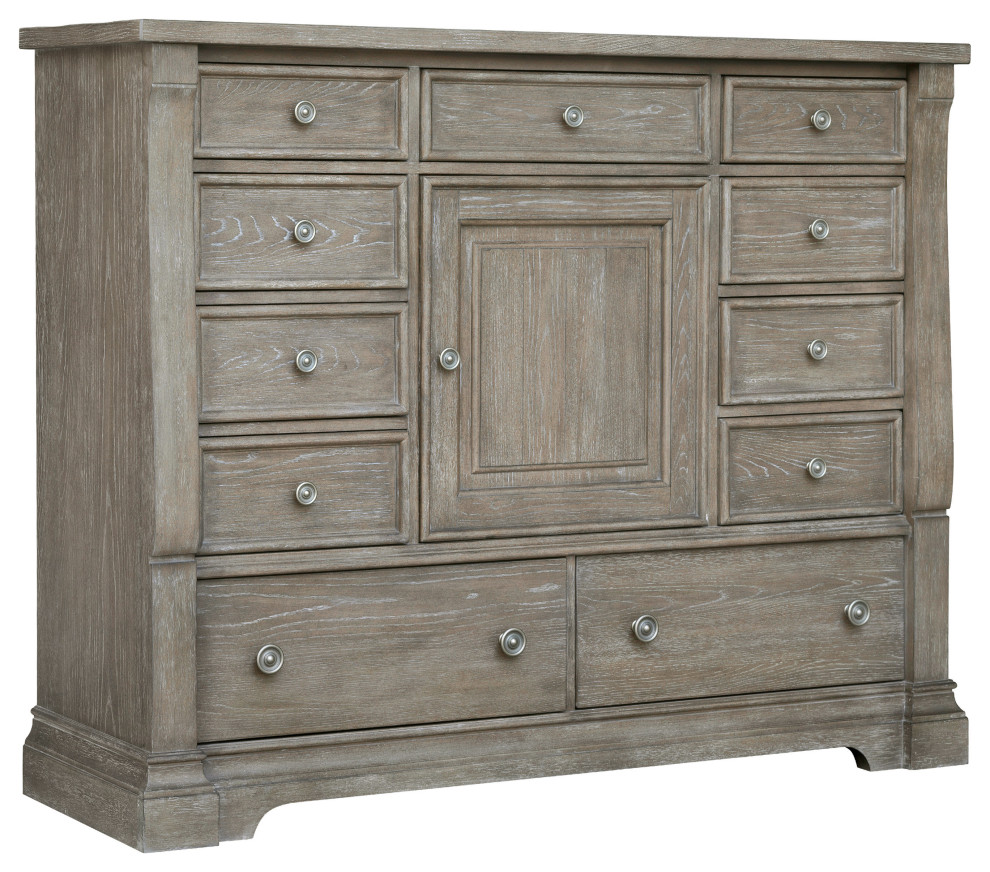 Lawson's Creek 11-Drawer Gentleman's Chest With Storage Cabinet ...