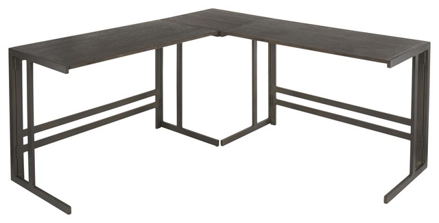 Roman Office Desk, L Shaped Set - Transitional - Desks And Hutches - by ...