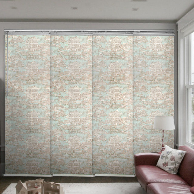 Florentina 4-Panel Track Extendable Vertical Blinds 48-88"W, 91.4" H ...