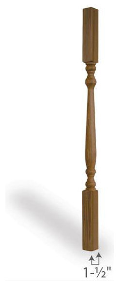 Colonial Cedar Spindle, 2"x2", 36" - Traditional - Stair Parts - by MR ...