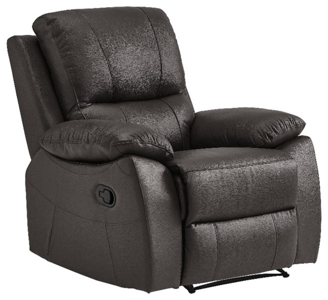 Lexicon Dawson Reclining Chair in Brown - Contemporary - Recliner ...
