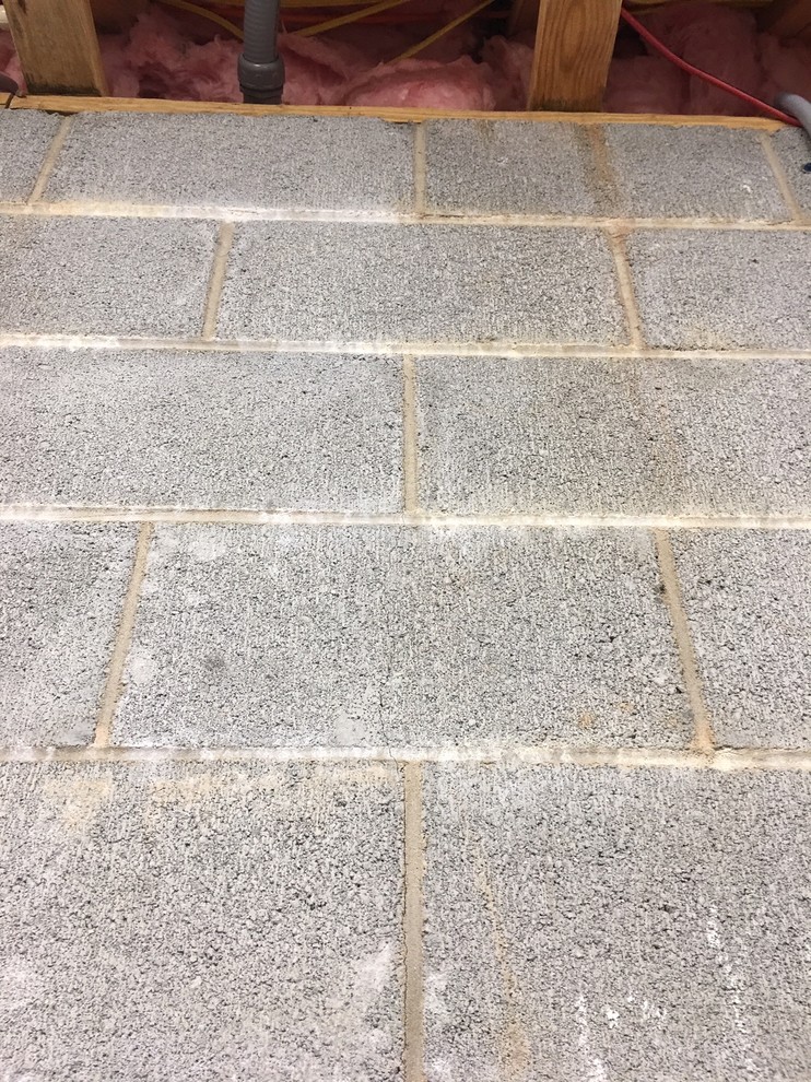 Vertical cracks in cinder block foundation