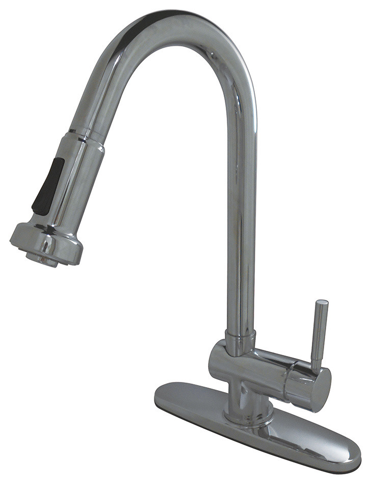 Concord Single Handle Kitchen Faucet with Pull-Down Sprayer ...