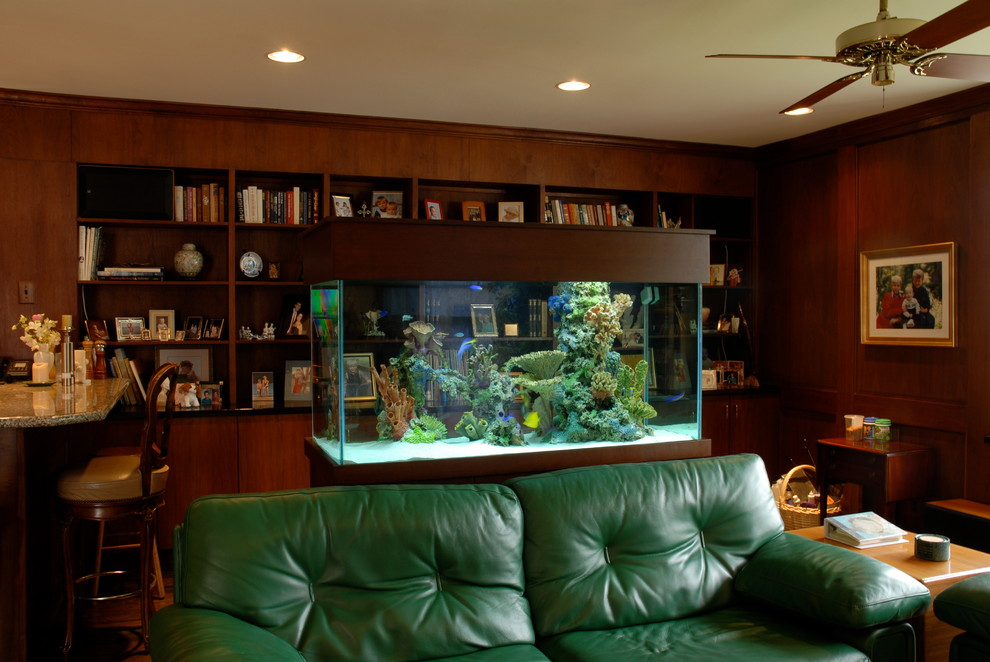 Island Style Freestanding Saltwater Aquarium with Custom Coral Reef ...