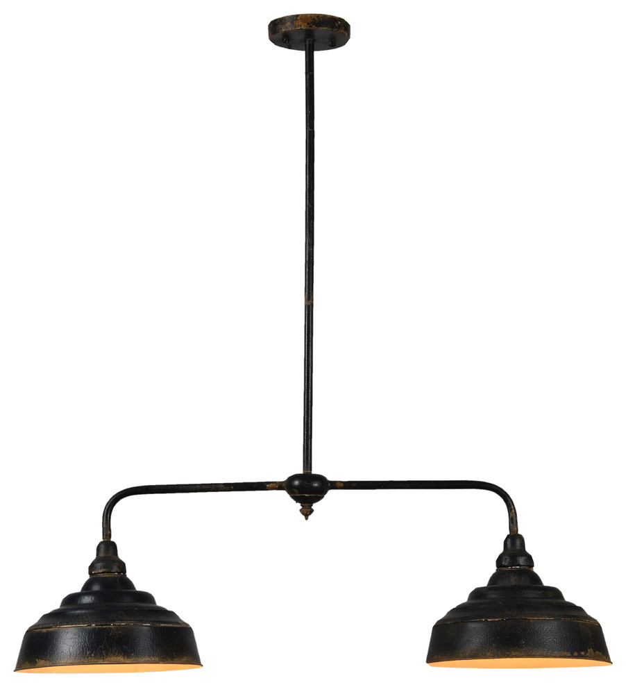 Logan Bar Light, W35"xD13"xH34 - Farmhouse - Kitchen Island Lighting ...