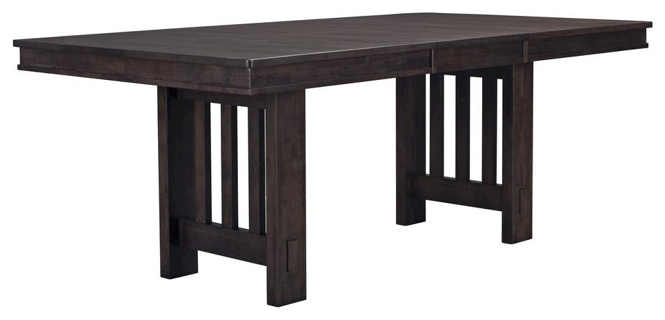 Transitional Trestle Dining Table with Slat Base, Belen Kox ...