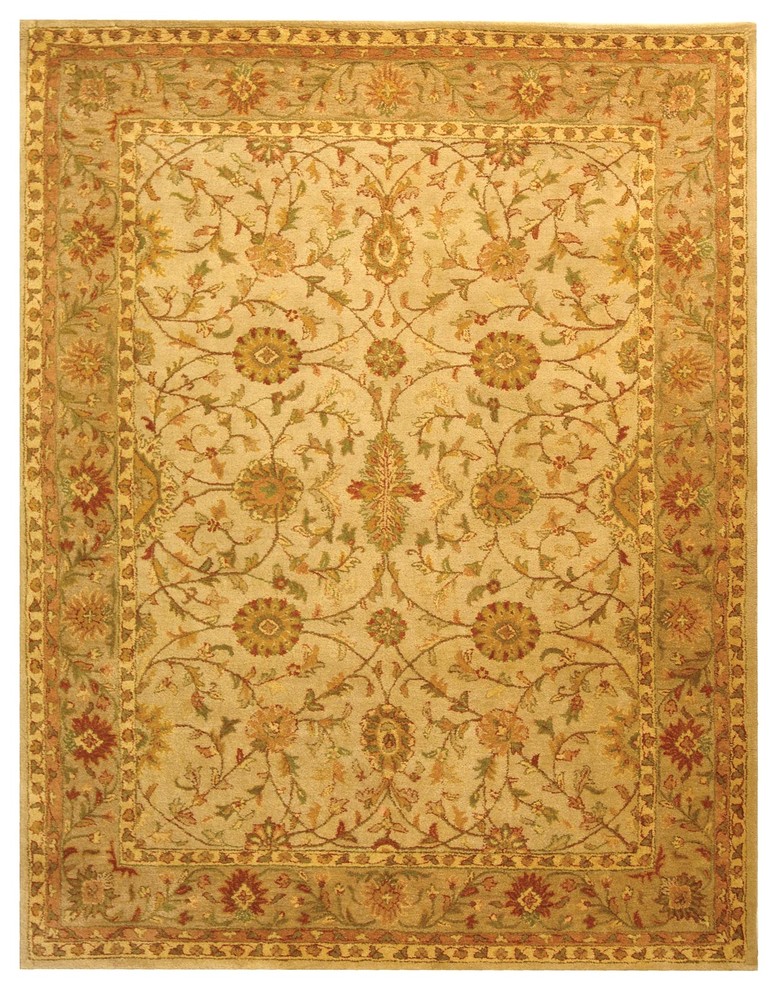 Antiquities Brown/Green Area Rug AT17A, 2' x 3' - Traditional - Area ...