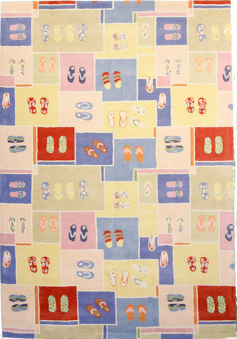 Flip Flops Rug - Beach Style - Area Rugs - by F.J. KASHANIAN RUGS | Houzz