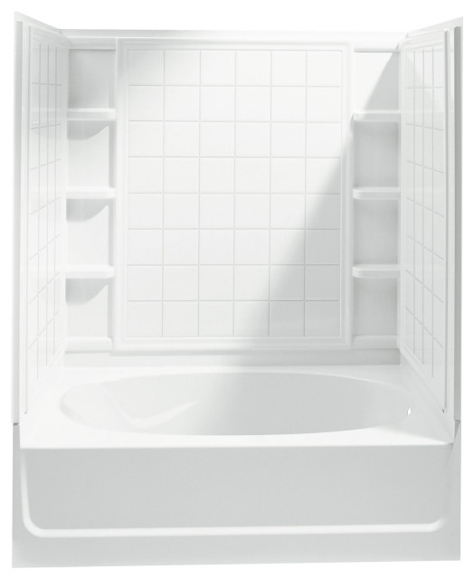 Sterling 71100120 Ensemble 60" x 37-1/2" x 73-1/4" Vikrell Shower ...