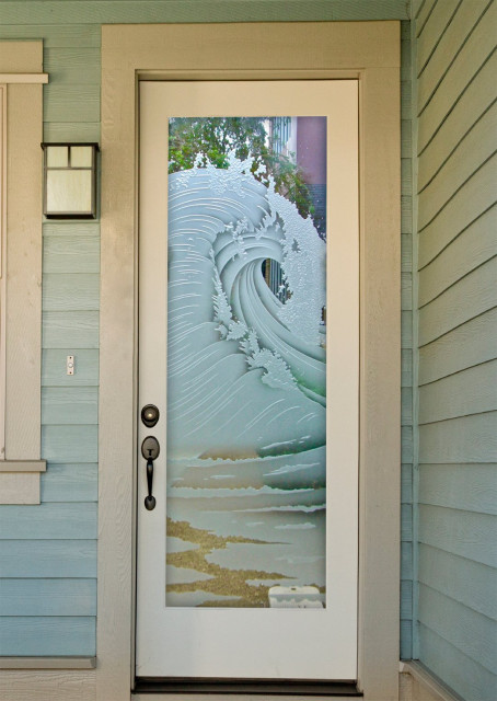 Front Door - Curl - Fiberglass Smooth - 30" x 80" - Book/Slab Door, 36 ...