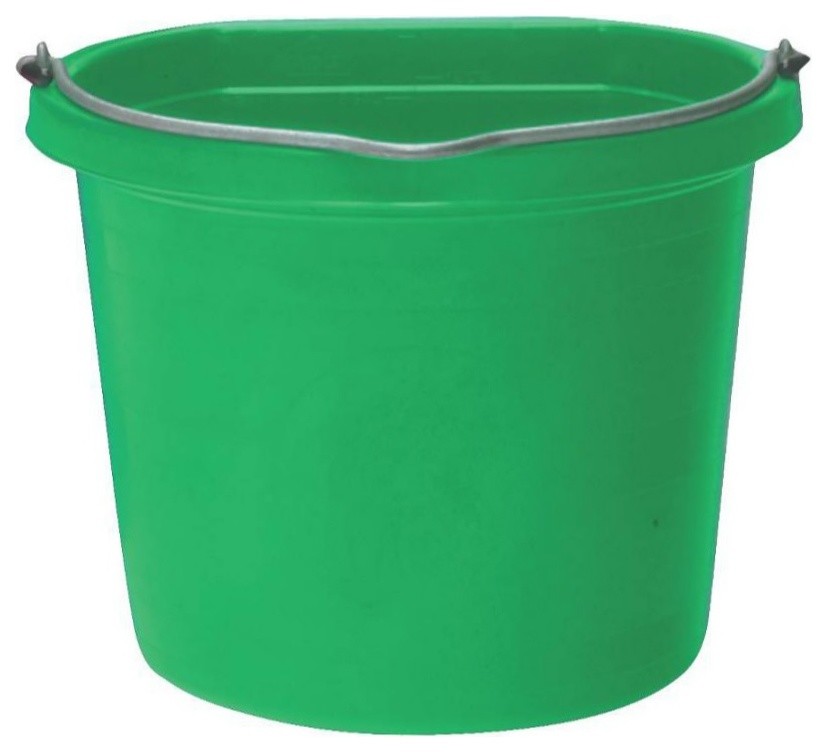 Fortex/Fortiflex 1302043 Flat Bucket, 20 qt., Green - Contemporary ...