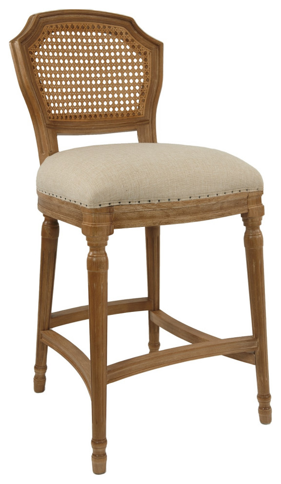 Wilbrandt Stationary Bar Stool - French Country - Bar Stools And ...