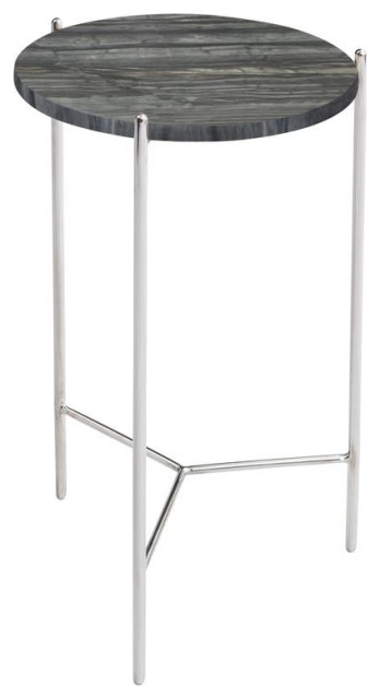 Bolt End Table 24 Black Marble Top - Contemporary - Side Tables And End ...