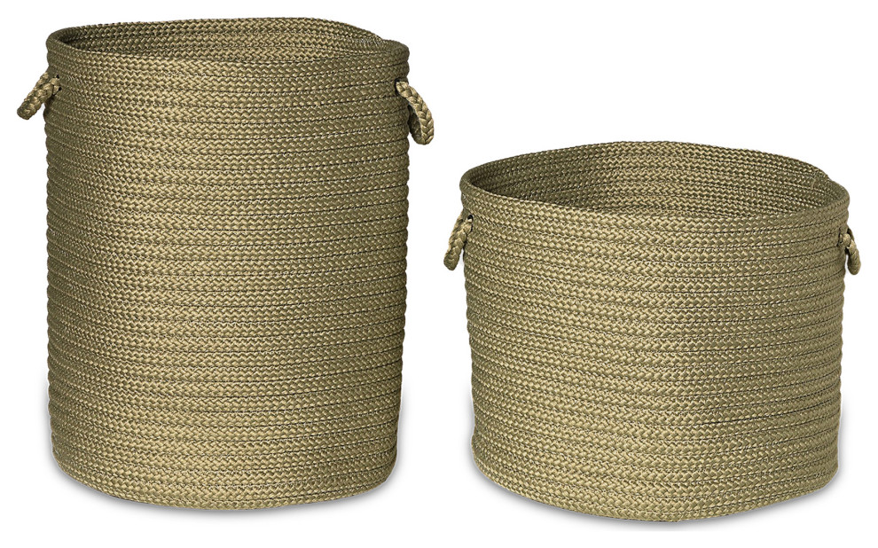 Clean & Dirty Woven Hamper Set-2 - Sherwood 17"x17"x22" 19"x19"x15 ...