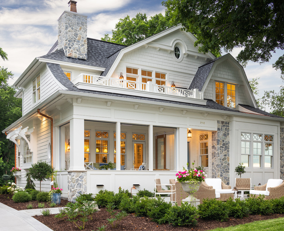 Lake Minnetonka Coastal Cottage - Beach Style - Exterior - Minneapolis ...