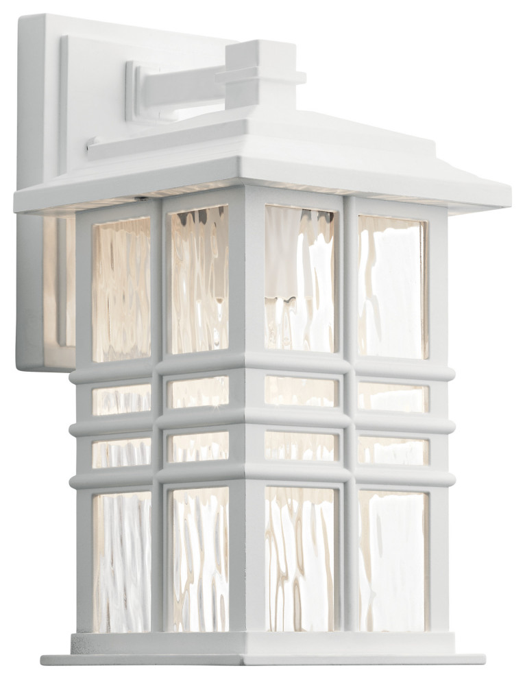 Kichler 49829 Beacon Square 12" Tall Outdoor Wall Sconce - Transitional ...