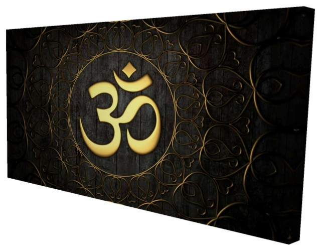 Gold Om, Print On Canvas, 60" - Contemporary - Prints And Posters - by ...