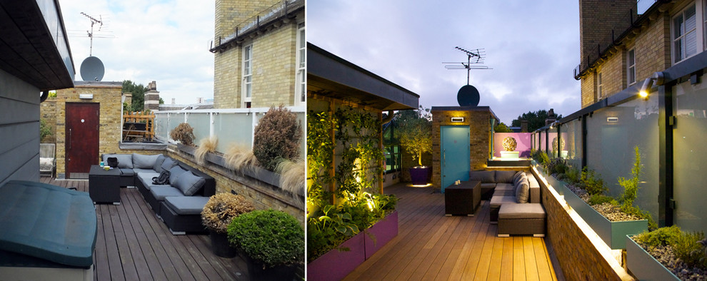 Before and after garden and roof terrace projects - Contemporary ...