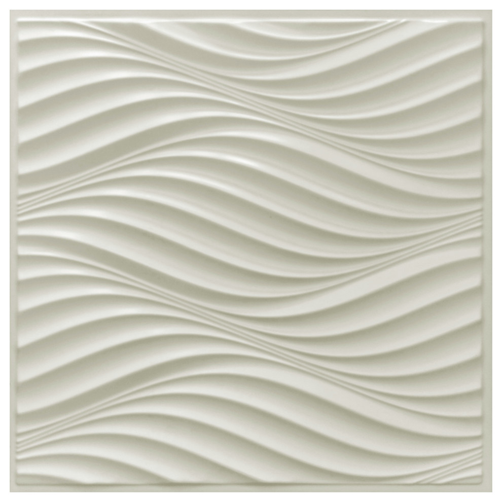 Off White Waves 3D Wall Panels - Modern - Wall Panels - by Dundee Deco ...